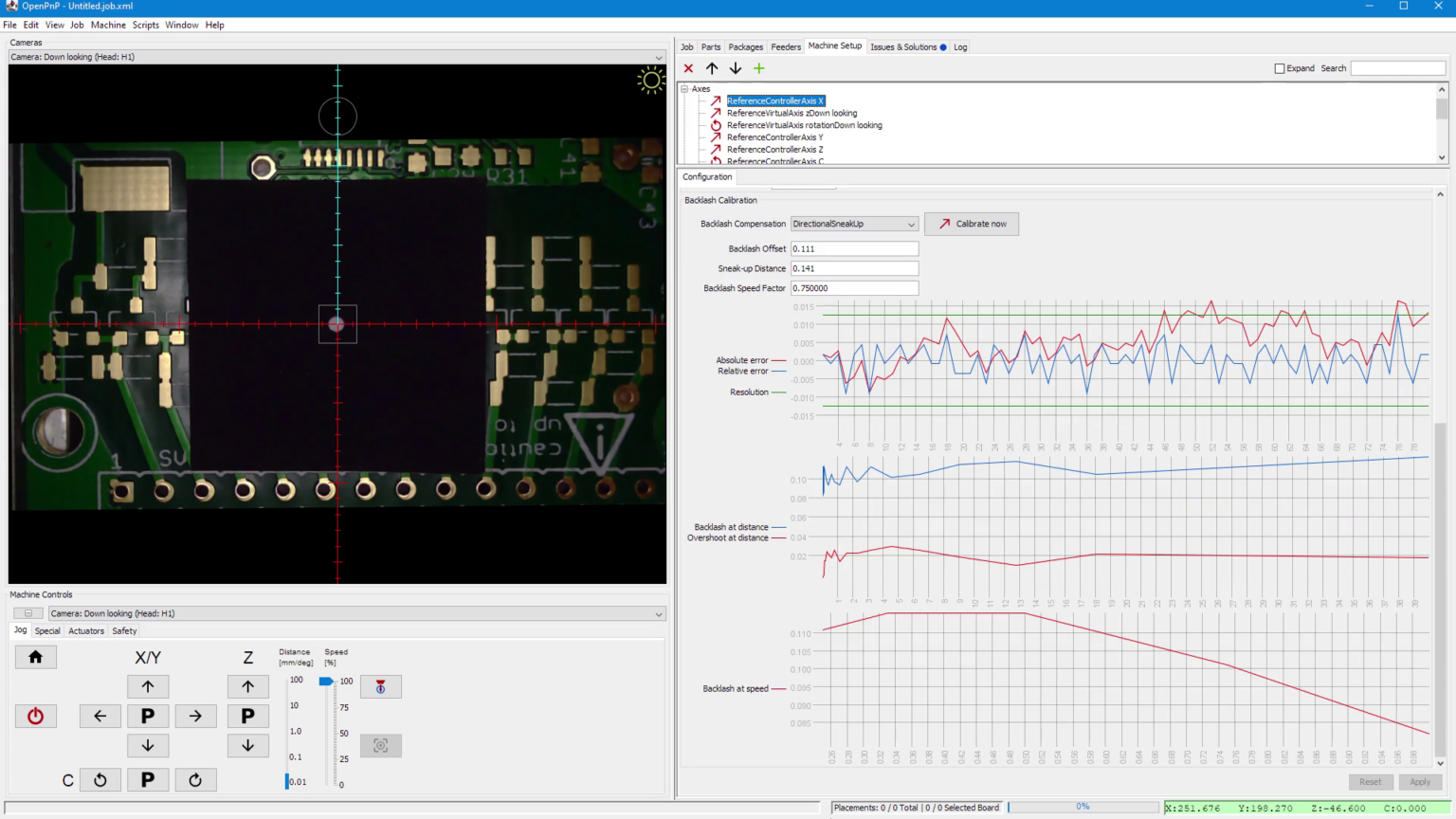 OpenPnP: Automatic Machine Calibration with Issues & Solutions